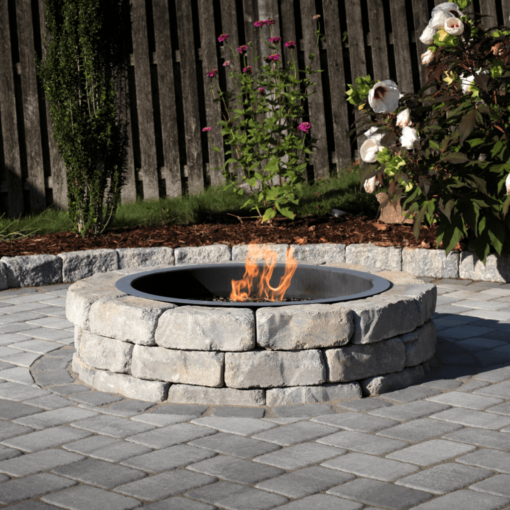Basic Flagstone Fire Pit Kit Nantucket Pavers Ledgestone 47 In. X 14