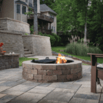 Weston Stone™ Contemporary Stone Fire Pit Kit | Belgard