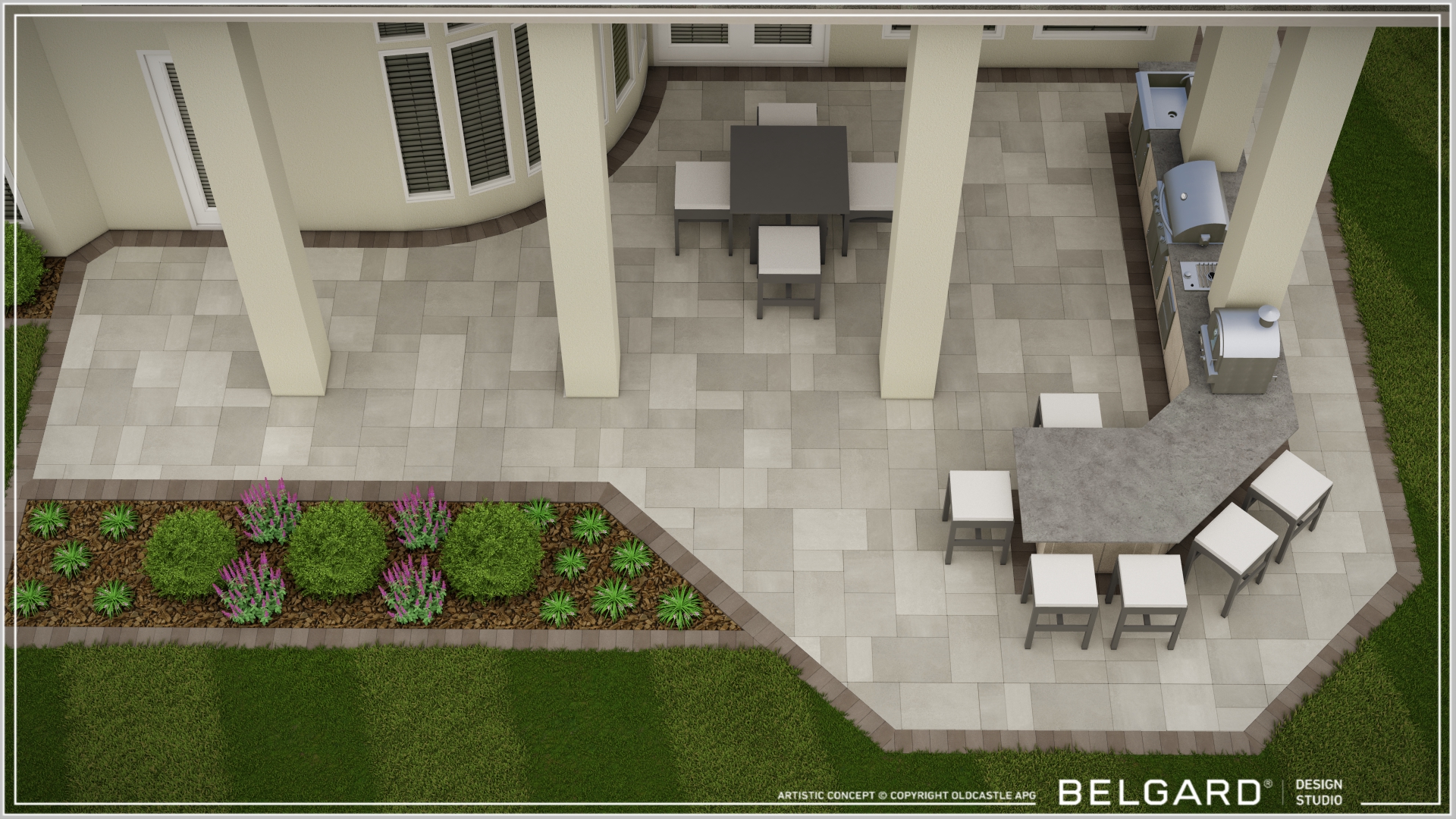 A Dream Outdoor Kitchen for Hand Makes Home | Belgard