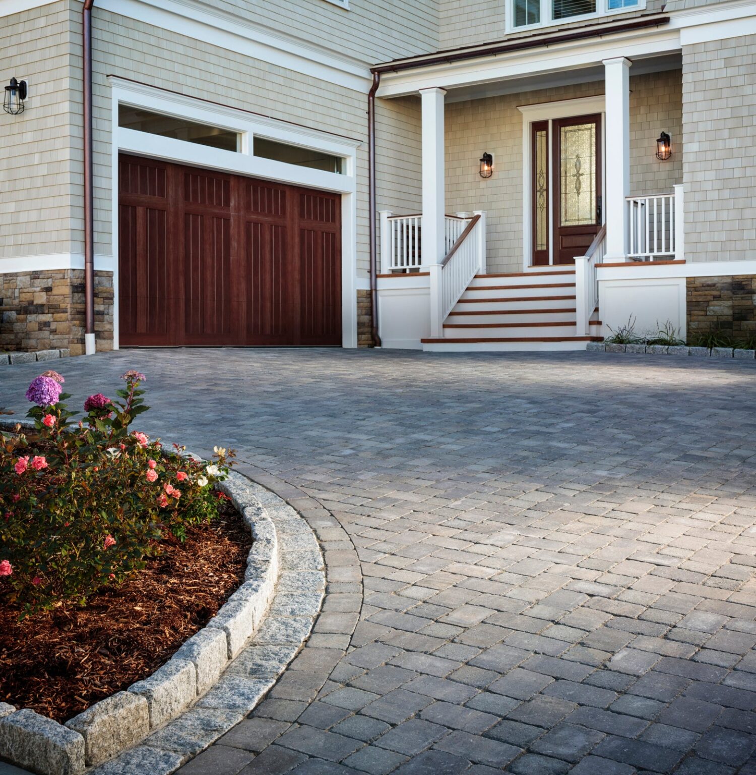 Driveway Paver Ideas, Designs & Concrete Paver Driveway Photos